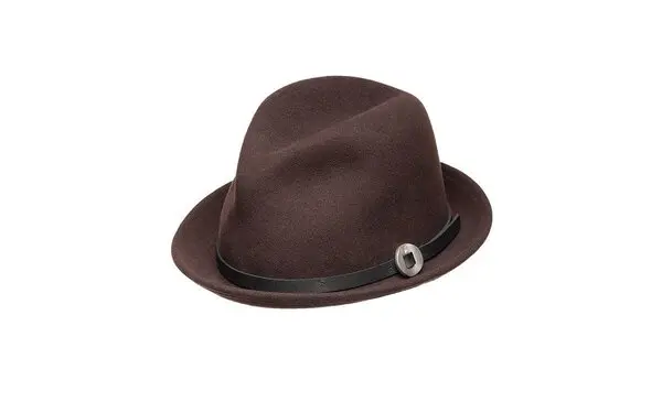 JAMIE SLYE HATS + ACCESSORIES Viv Short Brim Fedora Hat Vicuna - Brown