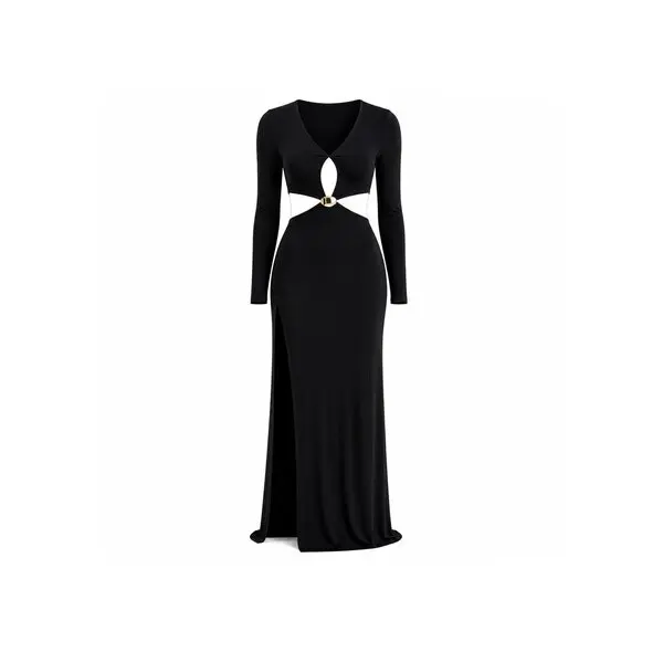 MAISON DE GALA Celeste Noir Maxi Dress