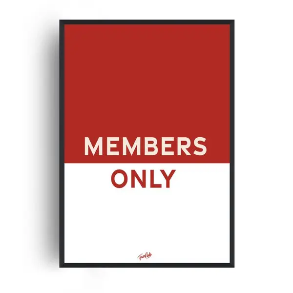 FANCLUB Members Only Giclée Art Print A2 - Red