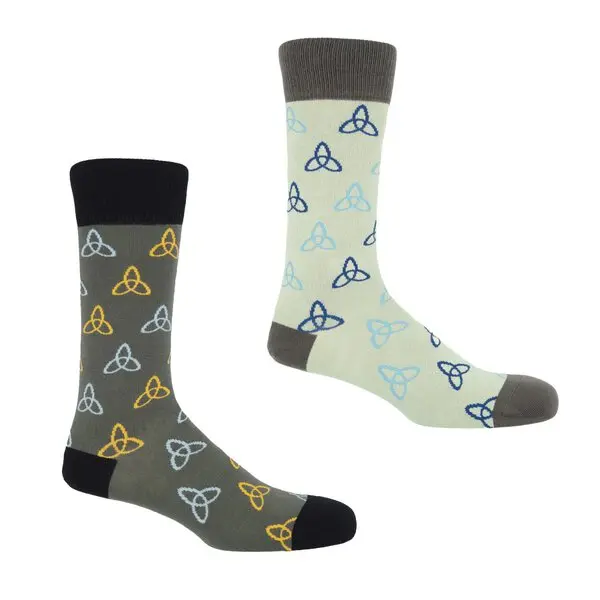 PEPER HAROW - MADE IN ENGLAND Tri & Tri Light Socks Bundle - Grey