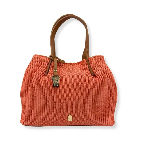 FRANCHETTI BOND Petra Italian Raffia Blood - Orange