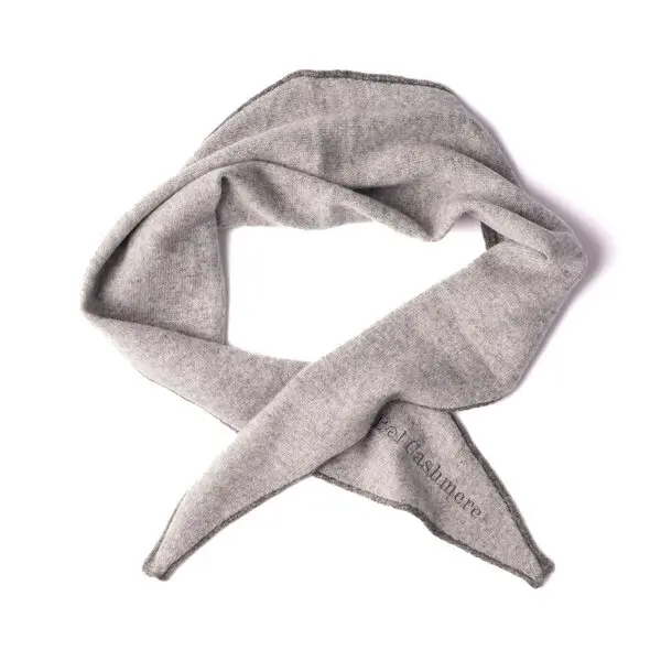 BEL CASHMERE Cashmere Triangle Scarf - Grey