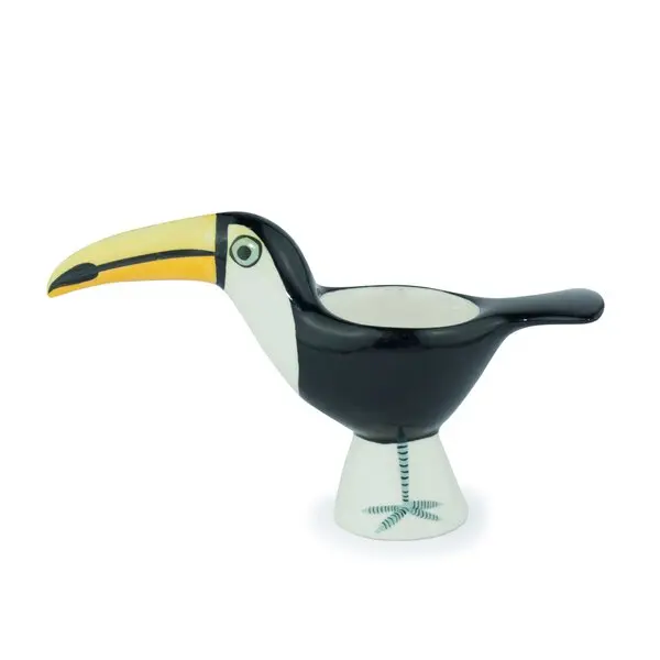 Hannah Turner Toucan Egg Cup - Black