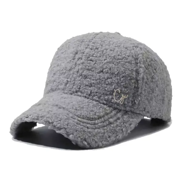 CHANEL JOAN ELKAYAM Boucle Textured C J E Cap - Grey
