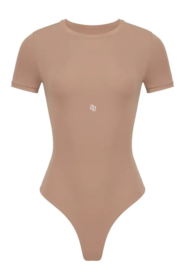 GOD SAVE QUEENS Neutrals Second Skin T-shirt Bodysuit Nude - Brown