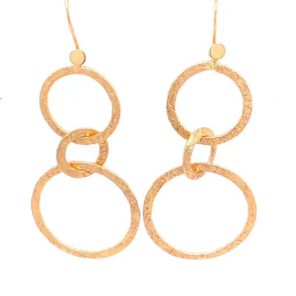 GEM BAZAAR JEWELLERY Ilocks Earrings - Gold
