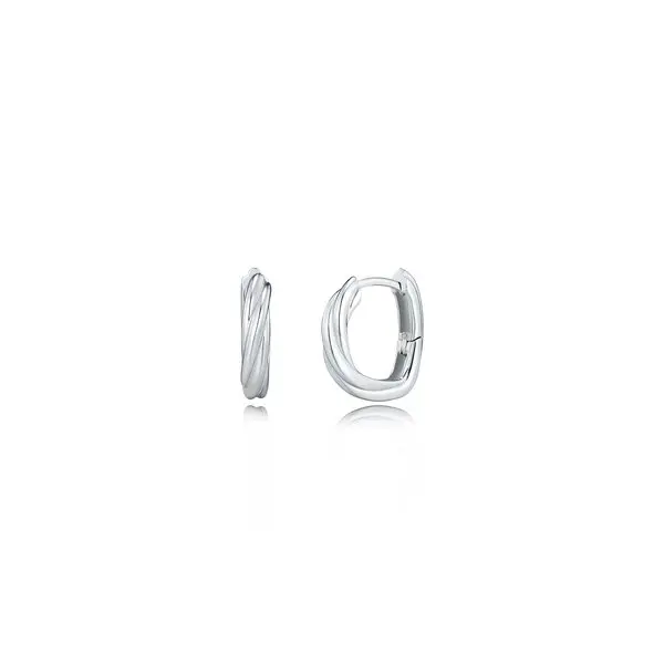DIDIER DUBOT Sélection. D Twisted Hoop Earring - Silver