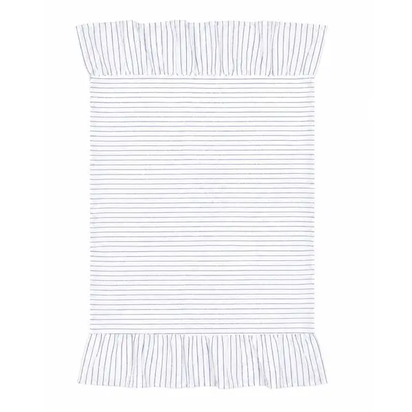 Carmen Says Dune Striped Towel - Blue
