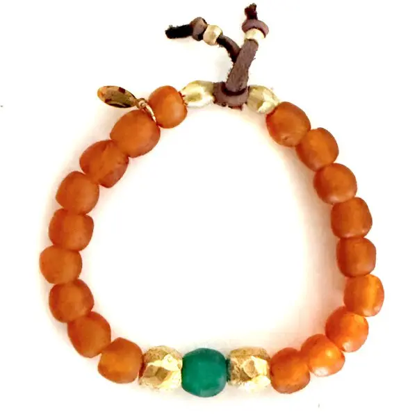 Persia Donà Jewelry Amber X Glass Bracelet - Green