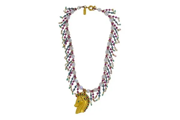 VICKISARGE Blue / Pink Cowboy Eras Necklace - Blue/pink