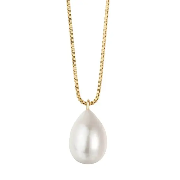 KATY FAYE Giulia Pearl Necklace - Gold