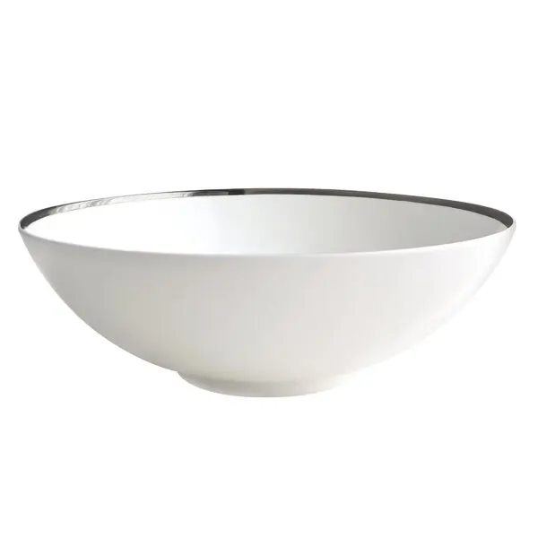 Twig New York Platinum Edge Serving Bowl - Silver