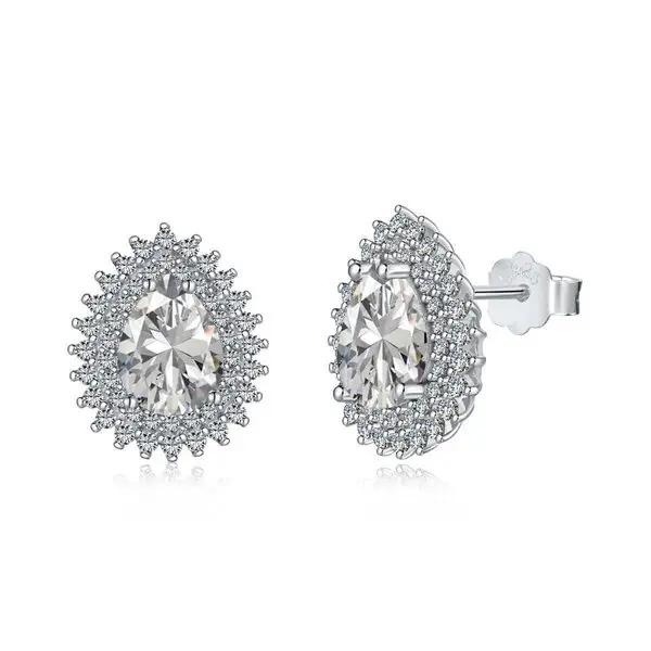 VIVIANA HALIL The Celine Earrings – Sterling Feminine Statet Studs - Silver