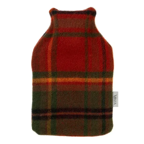 ARAMINTA CAMPBELL Autumn Woodland Walk Lambswool Hot Water Bottle - Orange
