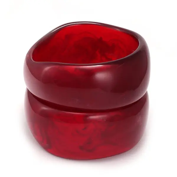 HYE JANE JEWELRY Raspberry Resin Forma Bangle - Pink/red