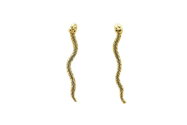 SOPHIE SIMONE DESIGNS Earrings Mini Serpentine Rectos - Gold