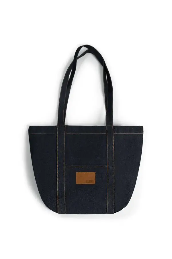 LK BLUE The Demin Tote Bag Navy - Blue