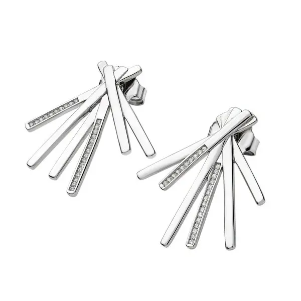 LUCY QUARTERMAINE Solid Sterling Fan Key Studs