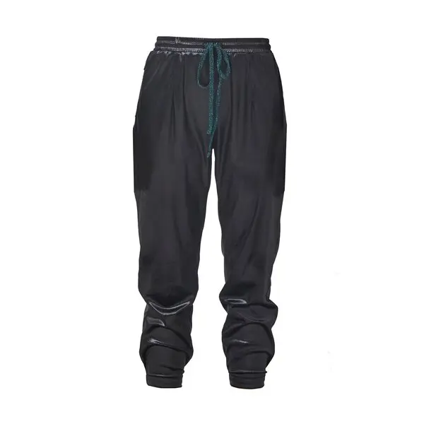MONZLAPUR NEW YORK Jet Liquid Slacks - Black