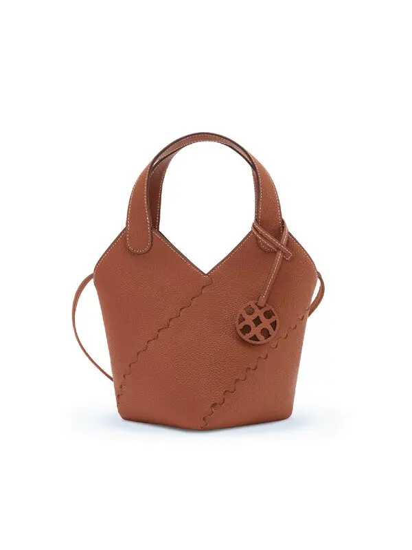 ORANGE CUBE Modern Basket Bag - Brown