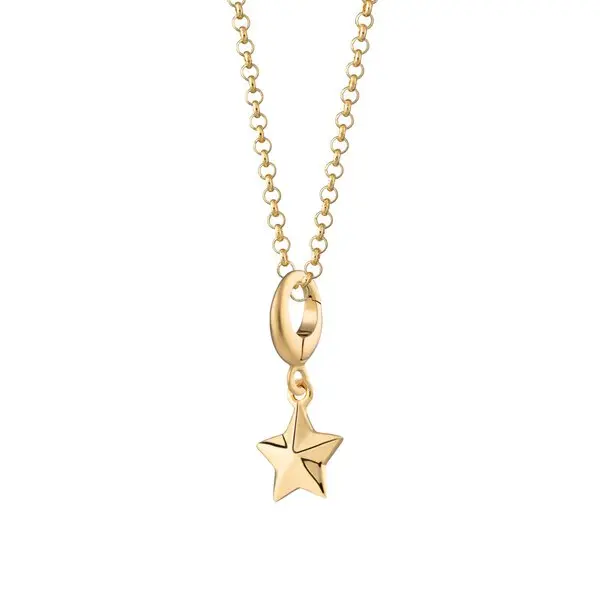 LILY CHARMED Plated Faceted Star Charm Necklace - Gold