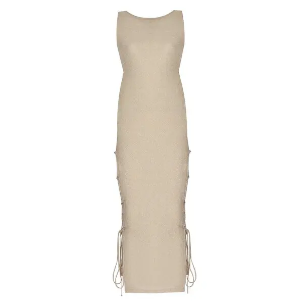 LUNA B Long Nyx Rope Detailed Beach Dress