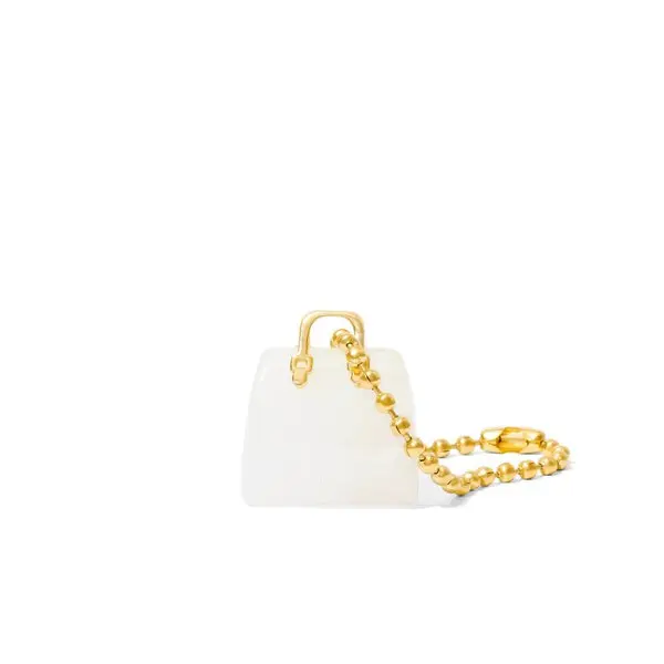 ALREADY MINE Neutrals / Clear Quartz Handbag Charm – Clarity, Focus & Amplification - White