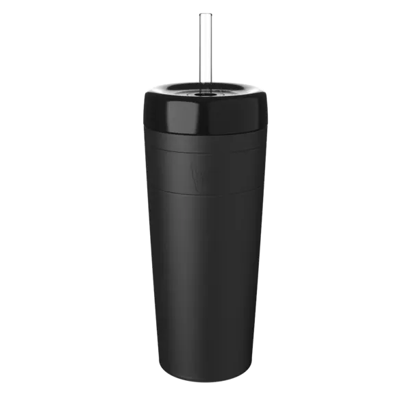 KEEPCUP Commuter Cold Cup With Straw Lid 20oz/590ml Stainless Steel Reusable Coffee Cup - Black