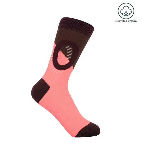 PEPER HAROW - MADE IN ENGLAND Alphabet ’s Socks – O - Pink