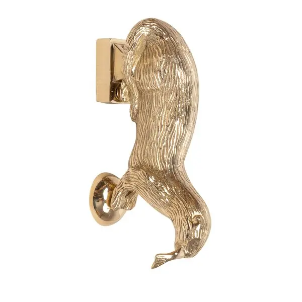 ADAMS & MACK Otter Door Knocker - Gold