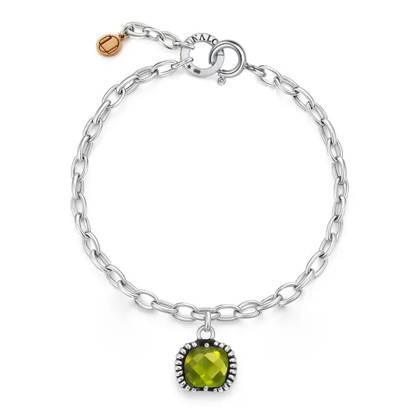 UNALOE Fantasy Bracelet In Sterling Silver With Crystal – Handmade Italian Jewelry Inspired Design - Green