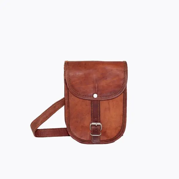 VIDA VIDA Vida Vintage Mini Mini Long Leather Bag - Brown