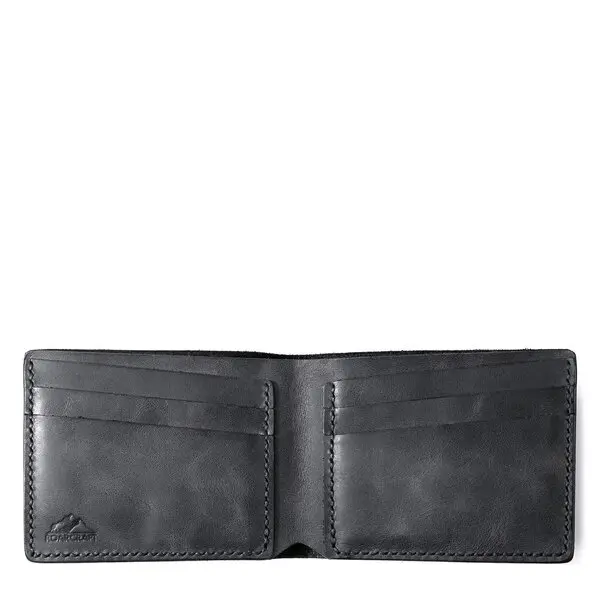 ROARCRAFT Classic Bifold Leather Wallet Pergamon Gray - Grey