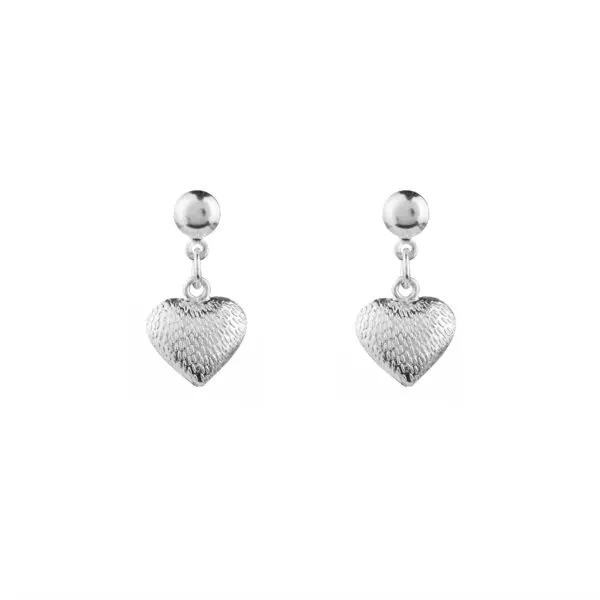 CHIARELLA Pure Heart Earrings - Silver