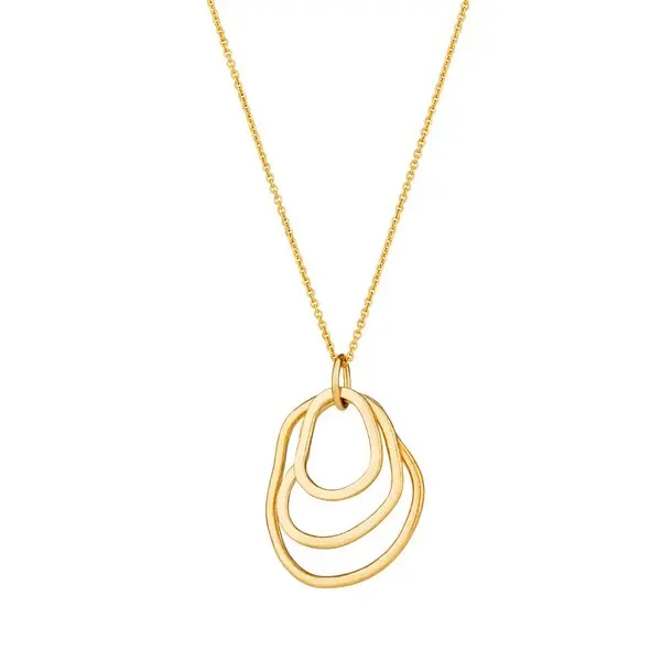 POSH TOTTY DESIGNS Yellow Plated Fine Organic Family Necklace - Gold