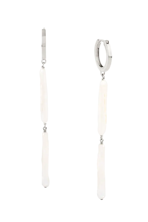 ASTOR & ORION Ariko Pearl Dangle Earrings - White