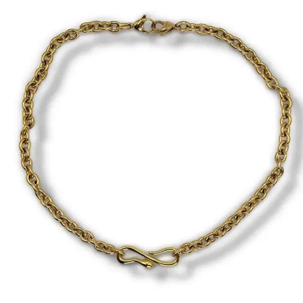 JAGGED HALO JEWELRY Viper Link Convertible Necklace - Gold