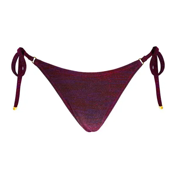 ENEZ SWIM Vivian Bottoms Black Cherry Glitter - Red
