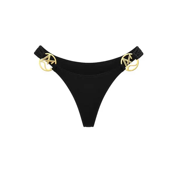 MAUI X LOLITA Classic Thong Bikini Bottoms - Black
