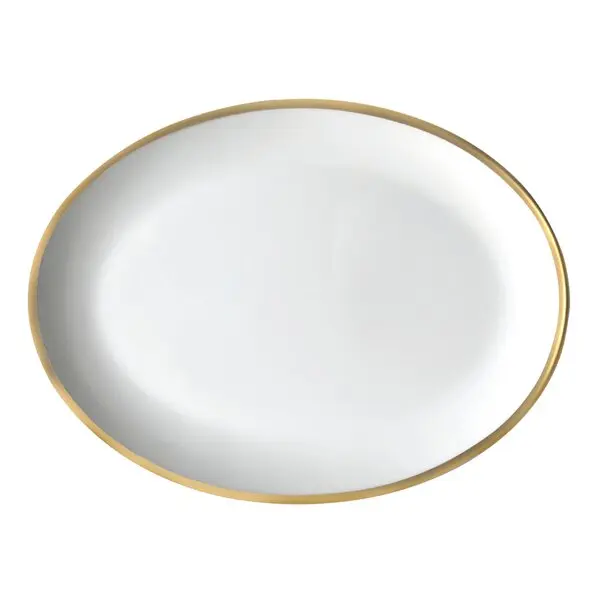 Twig New York En Edge 11in. Oval Platter - Gold