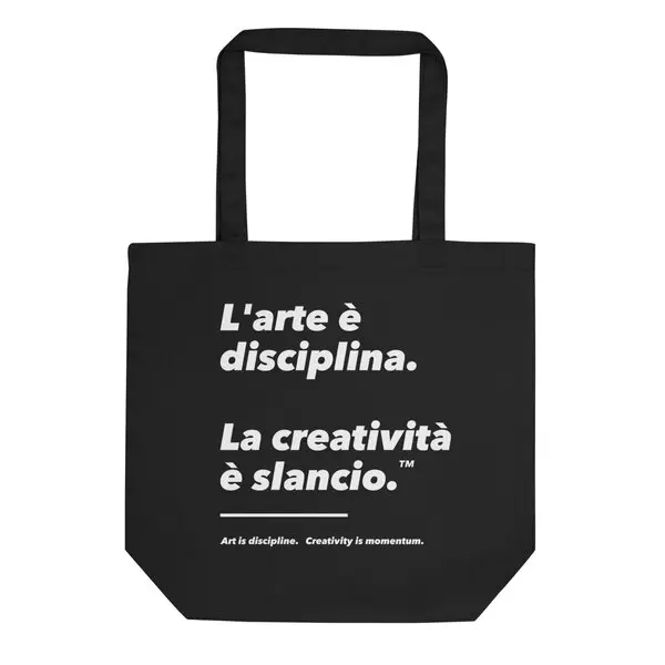 ANCHOR & CREW Art & Motum Creative Standard Recycled Cotton Tote Bag - Black