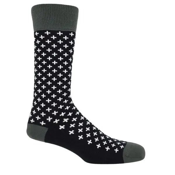 PEPER HAROW - MADE IN ENGLAND Crosslet Socks - Black