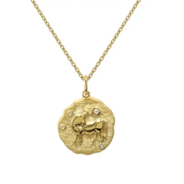 HYE JANE JEWELRY Taurus Zodiac Necklace - Gold