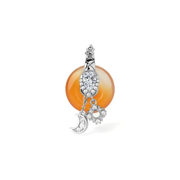 FREQNC ATELIER Ouroboros Charm Agate Sacral Chakra - Red