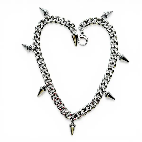 JAGGED HALO JEWELRY Fallon Stainless Steel Anklet - Silver
