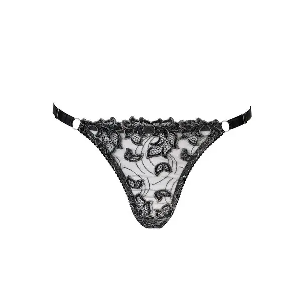 DARILY UNDERWEAR Adjustable String Panties Ivory - Grey