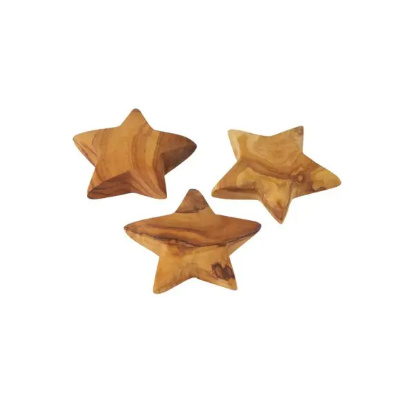GREYMINT Yaya Olive Wood Star Napkin Holder - Brown