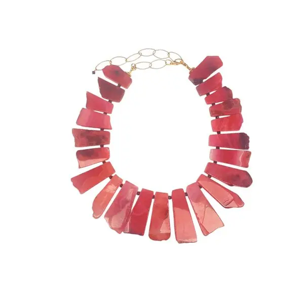 Way To Chic Agate Statet Necklace