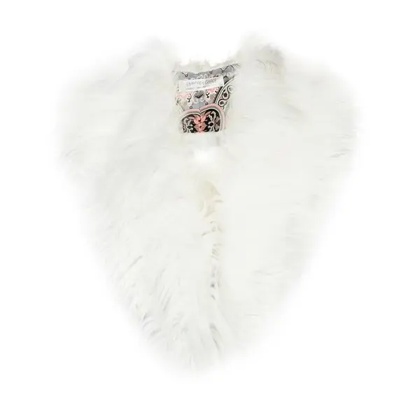 JENNAFER GRACE Penny Blanc Faux Fur Collar - White