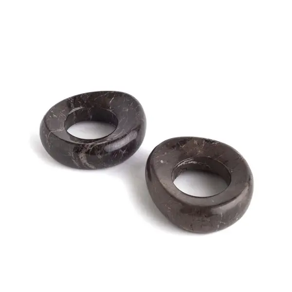And Jacob Pair Napkin Holder Marble - Black